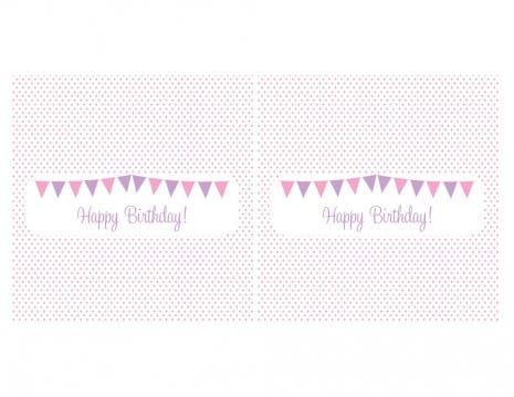 FREE Pink and Purple (Girl) Birthday Printables from Green Apple ...