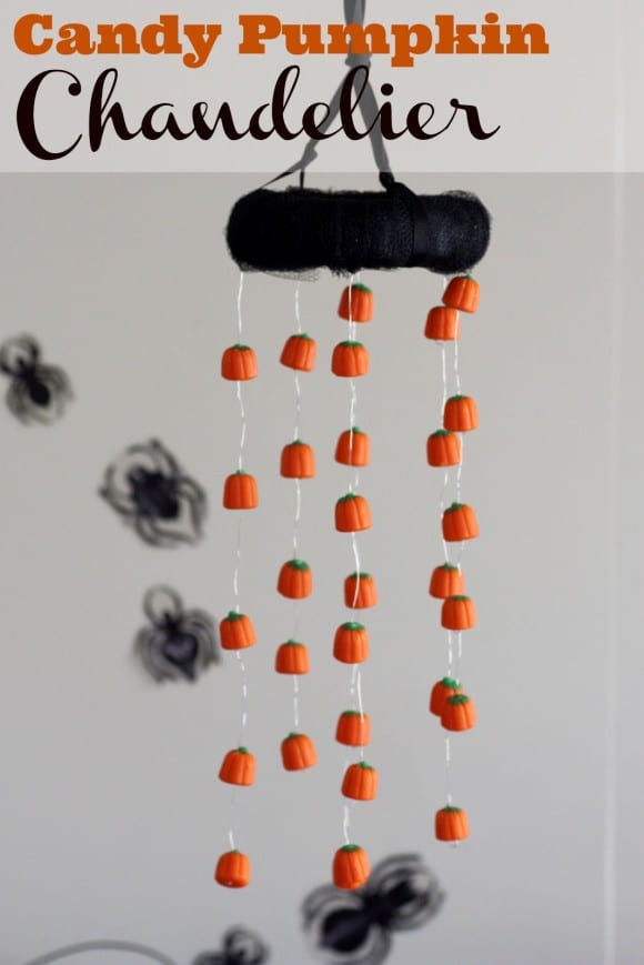 Halloween Candy Chandelier DIY | Catch My Party