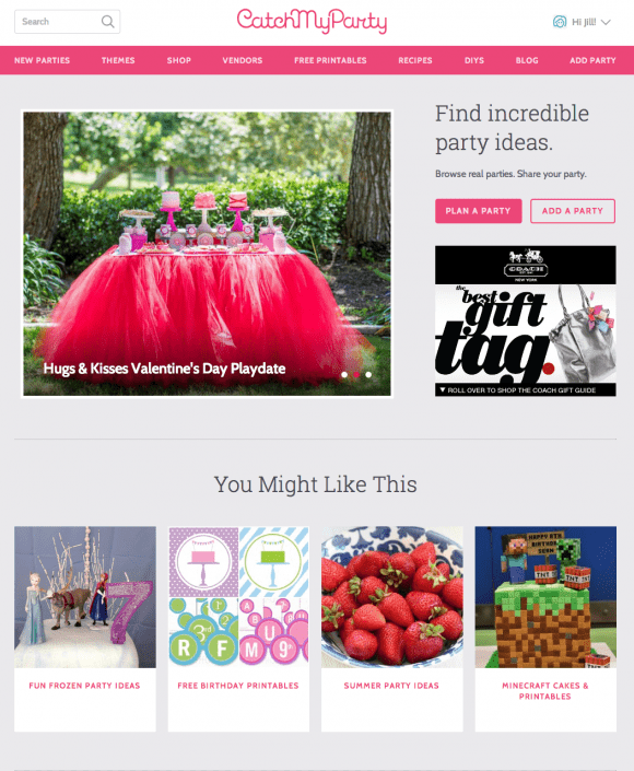 Introducing Our New Site! | Catch My Party