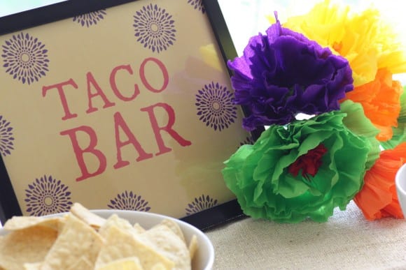 How To Create A Taco Bar + Free Taco Bar Printables | Catch My Party