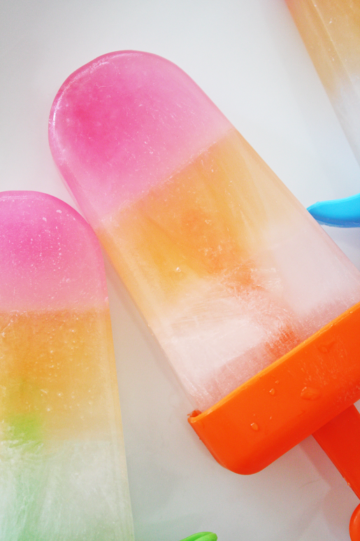 Vitamin Water Rainbow Popsicles | Catch My Party