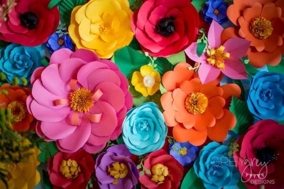 10 Gorgeous Paper Flower Backdrops | Catch My Party