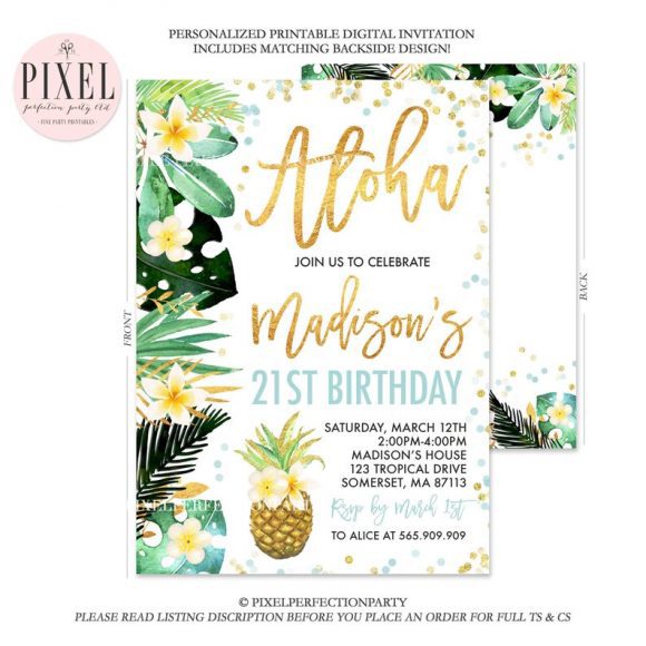 Celebrate with These 17 Fabulous Luau Invitations! | Catch My Party