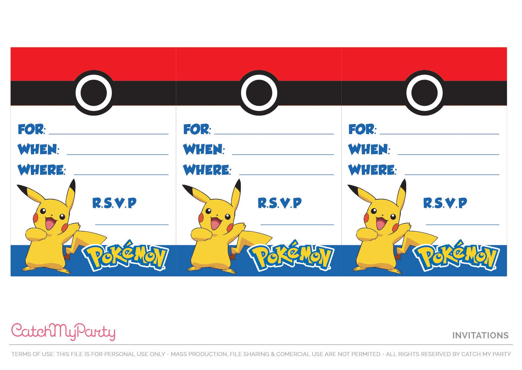 Download These FREE Pokemon Printables NOW Catch My Party