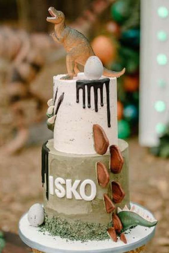 26 Fab & Easy Dinosaur Birthday Cake Ideas | Catch My Party