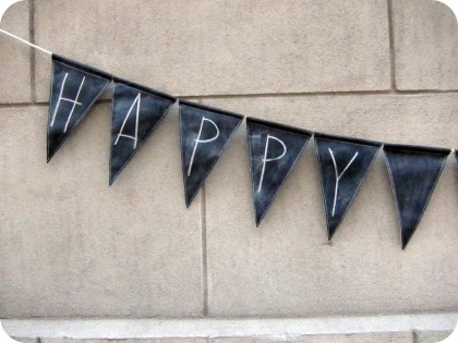 Chalkboard Bunting Banner | Catch My Party