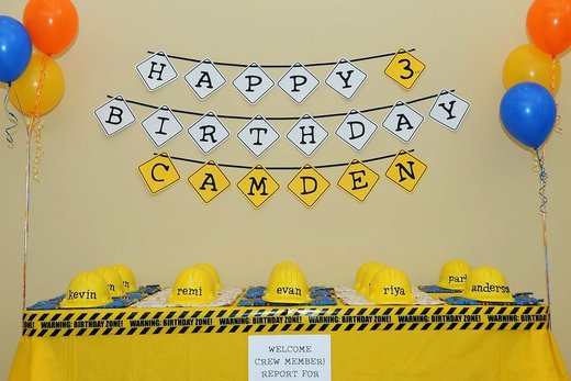 TRENDS: Construction-Themed Parties on Catch My Party | Catch My Party