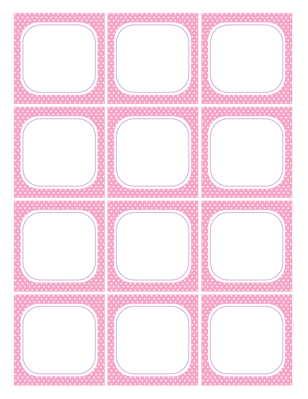 FREE Pink and Purple (Girl) Birthday Printables from Green Apple ...
