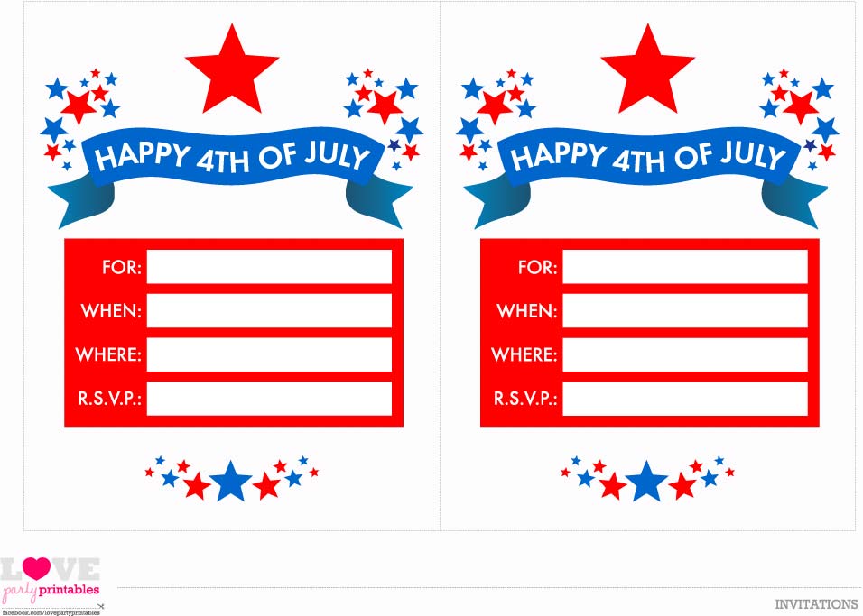 FREE July 4th Printables from Love Party Printables | Catch My Party