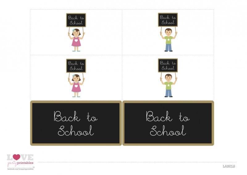 FREE Back to School Printables From Love Party Printables | Catch My Party