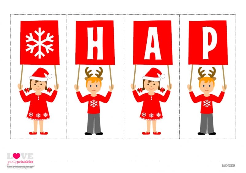 FREE Christmas Party Printables from Love Party Printables | Catch My Party