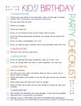 FREE Printable Kids' Party Planning Checklist | Catch My Party
