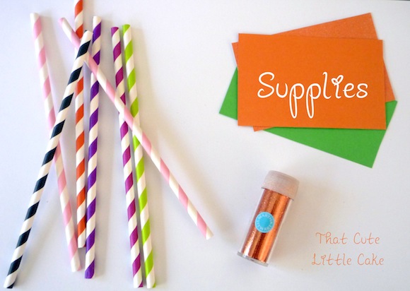 Halloween Pumpkin Straw DIY | Catch My Party