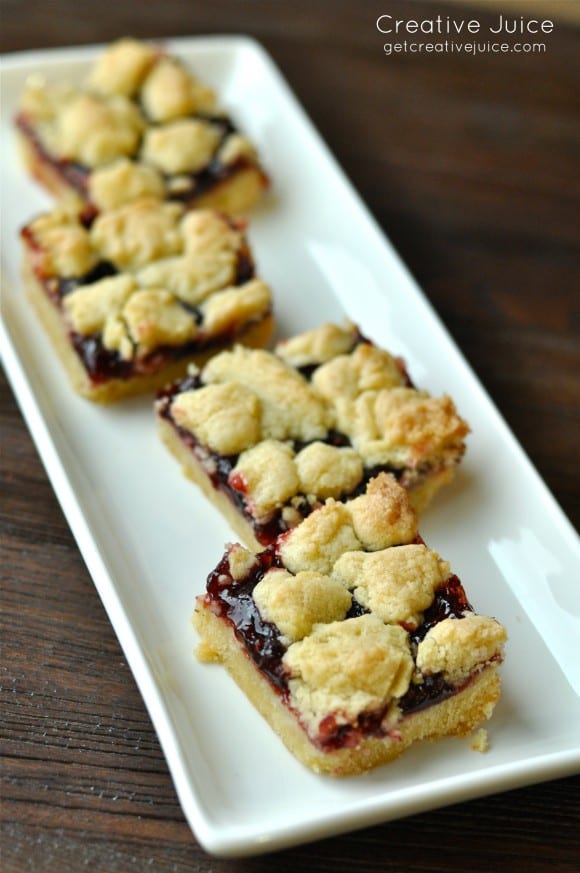 Raspberry Shortbread Bars {RECIPE} | Catch My Party