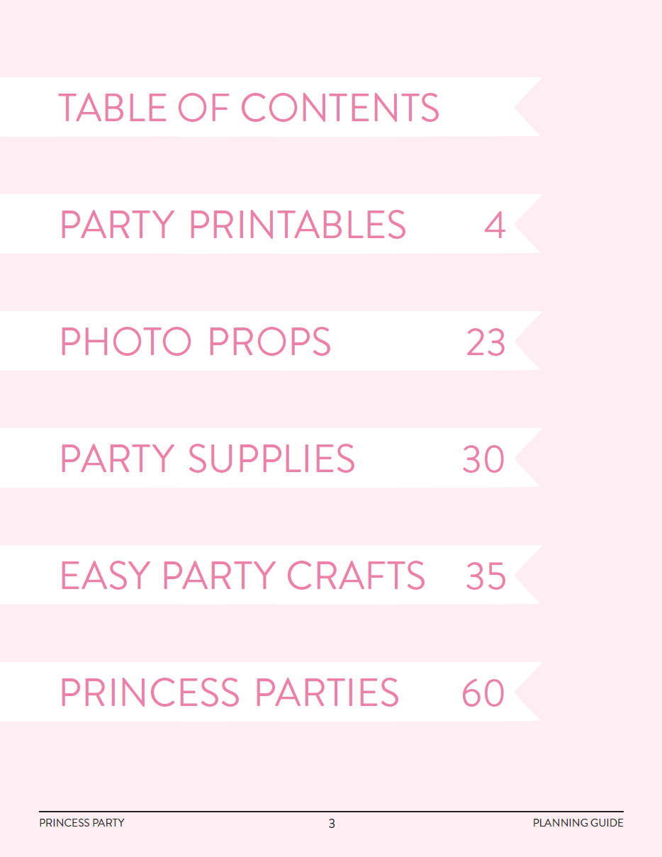 Princess Party Planning eBook | Catch My Party