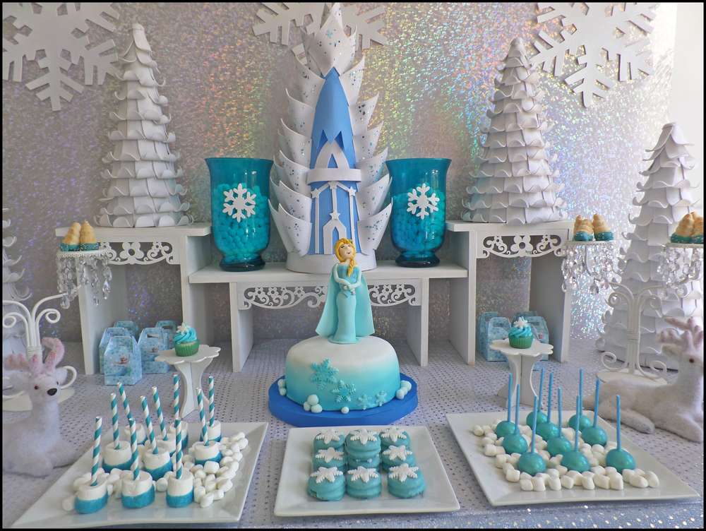 You Must-See These 15 Stunning Frozen Dessert Table Ideas! | Catch My Party