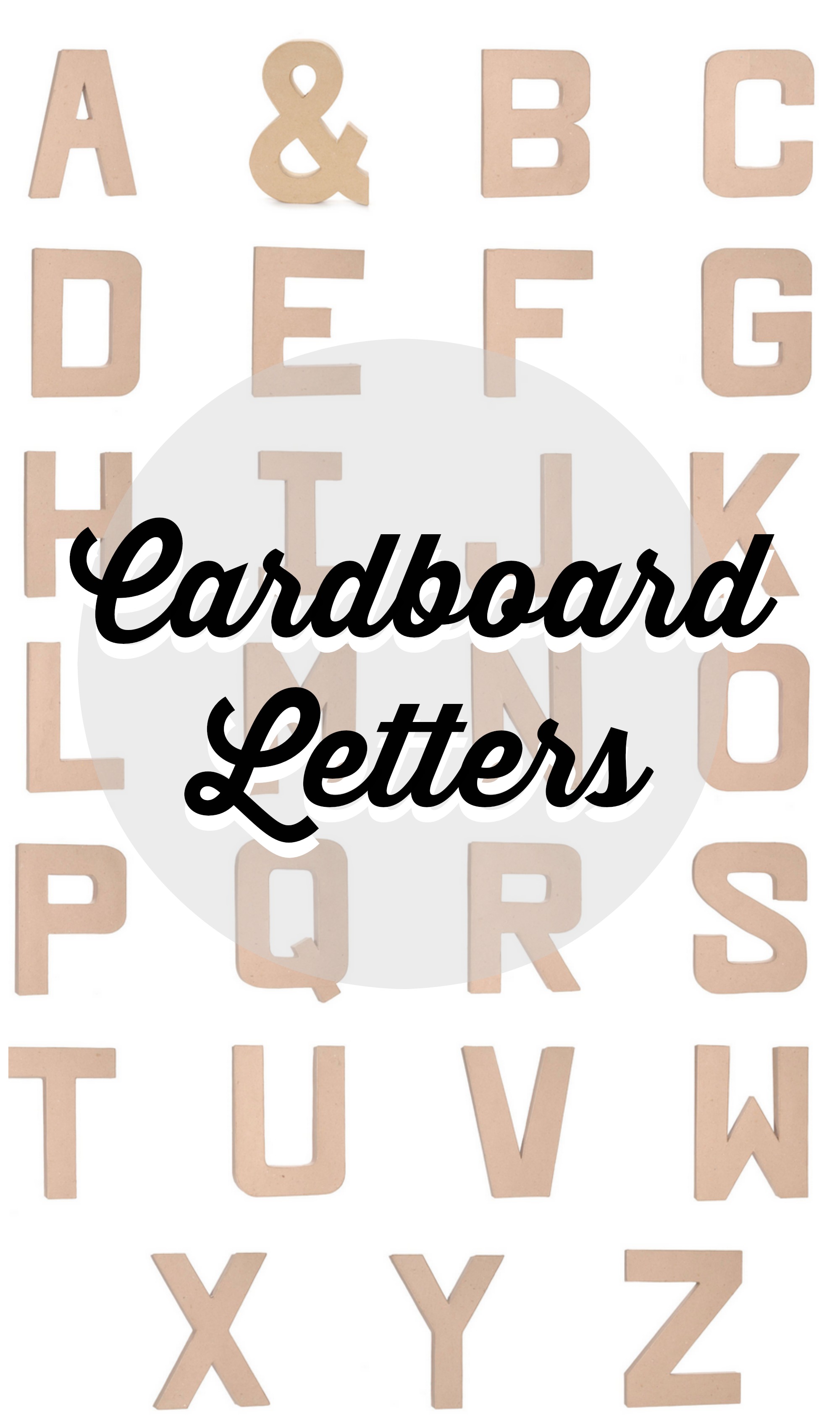 10 Ways to Decorate your Party with Cardboard Letters | Catch My Party
