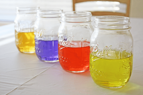 Colored Water Centerpiece DIY | Catch My Party
