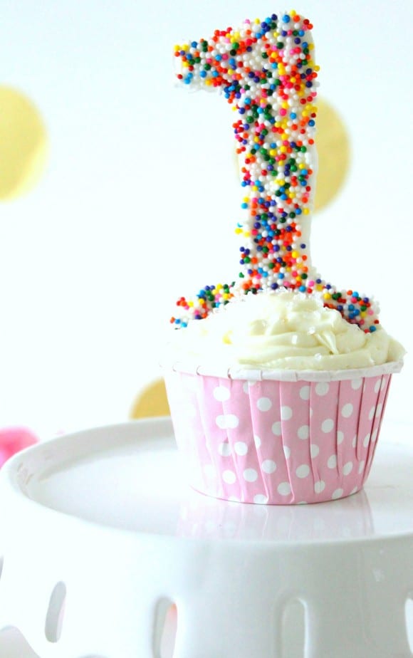 Sprinkle 1st Birthday Cupcake Topper DIY | Catch My Party