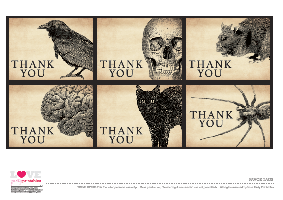Download the Best Free Gothic Halloween Party Printables! | Catch My Party