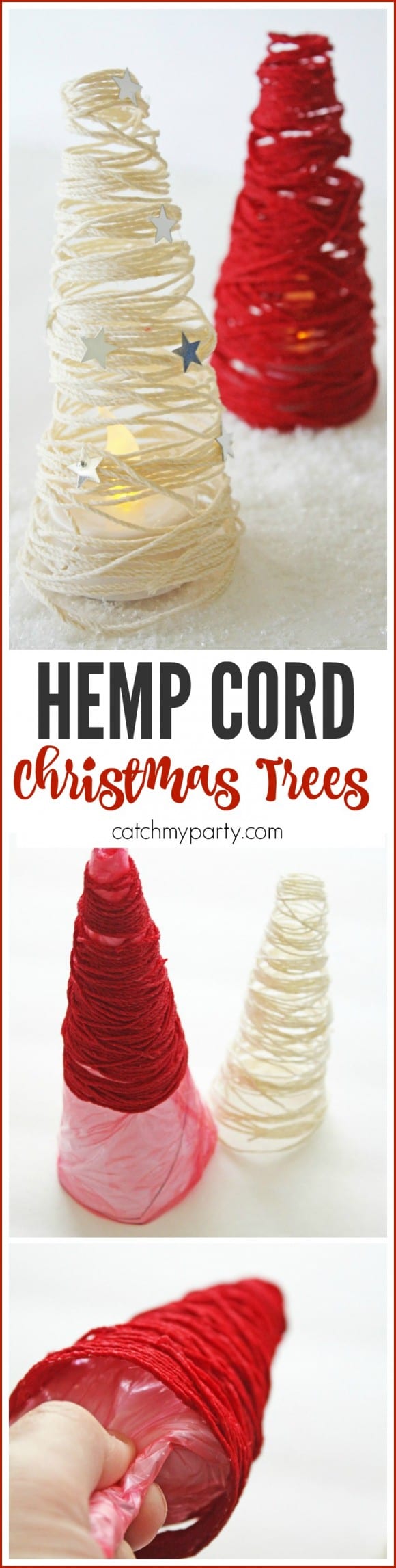 Hemp Cord Christmas Tree DIY | Catch My Party