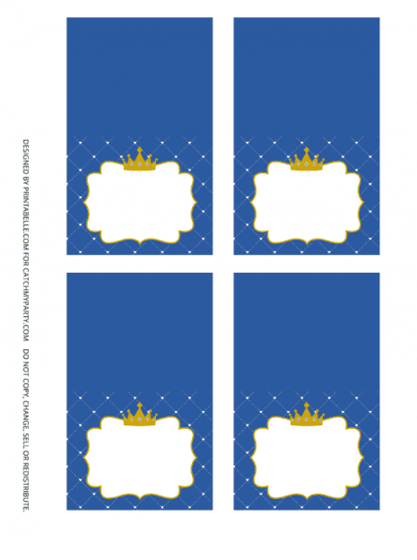 Download These Charming Free Prince Party Printables! | Catch My Party