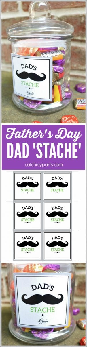 Dad 'Stache' Father's Day Gift Idea | Catch My Party