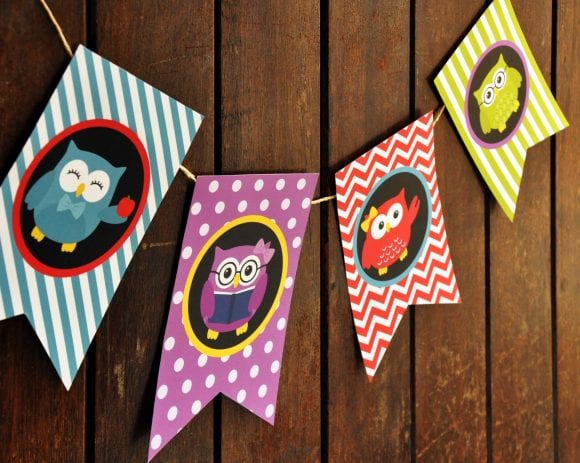 Free Back-To-School Owl Printables | Catch My Party