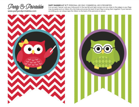 Free Back-To-School Owl Printables | Catch My Party