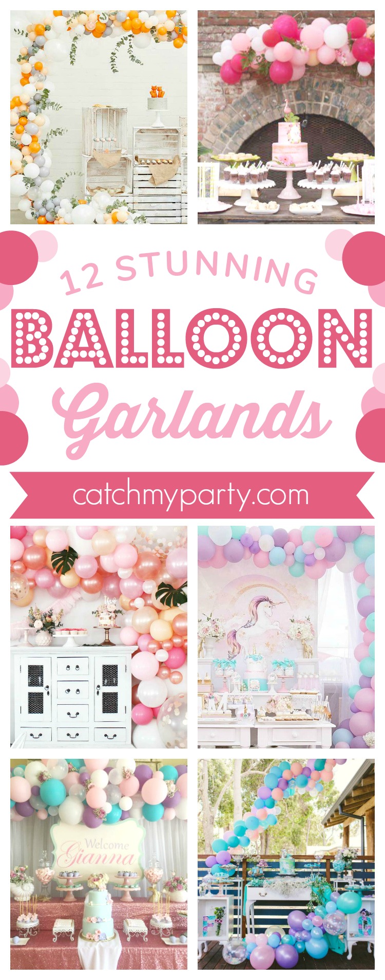 12 Stunning Balloon Garlands | Catch My Party