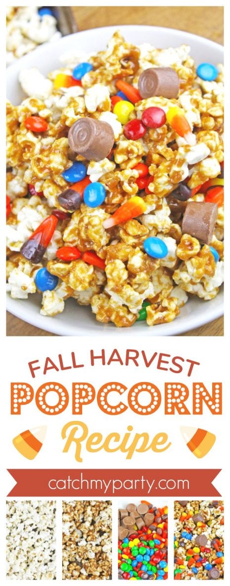 Fall Harvest Popcorn Recipe | Catch My Party