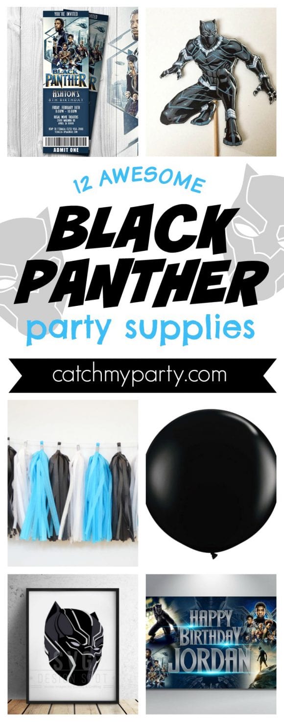 12 Awesome Black Panther Birthday Party Supplies | Catch My Party