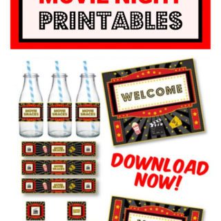 FREE Printables to Level Up Your Movie Night! | Catch My Party