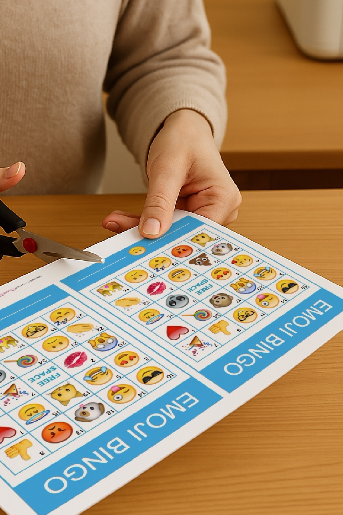 Free Printable Emoji Bingo Game for Kids, Teens & Parties (8 Unique ...