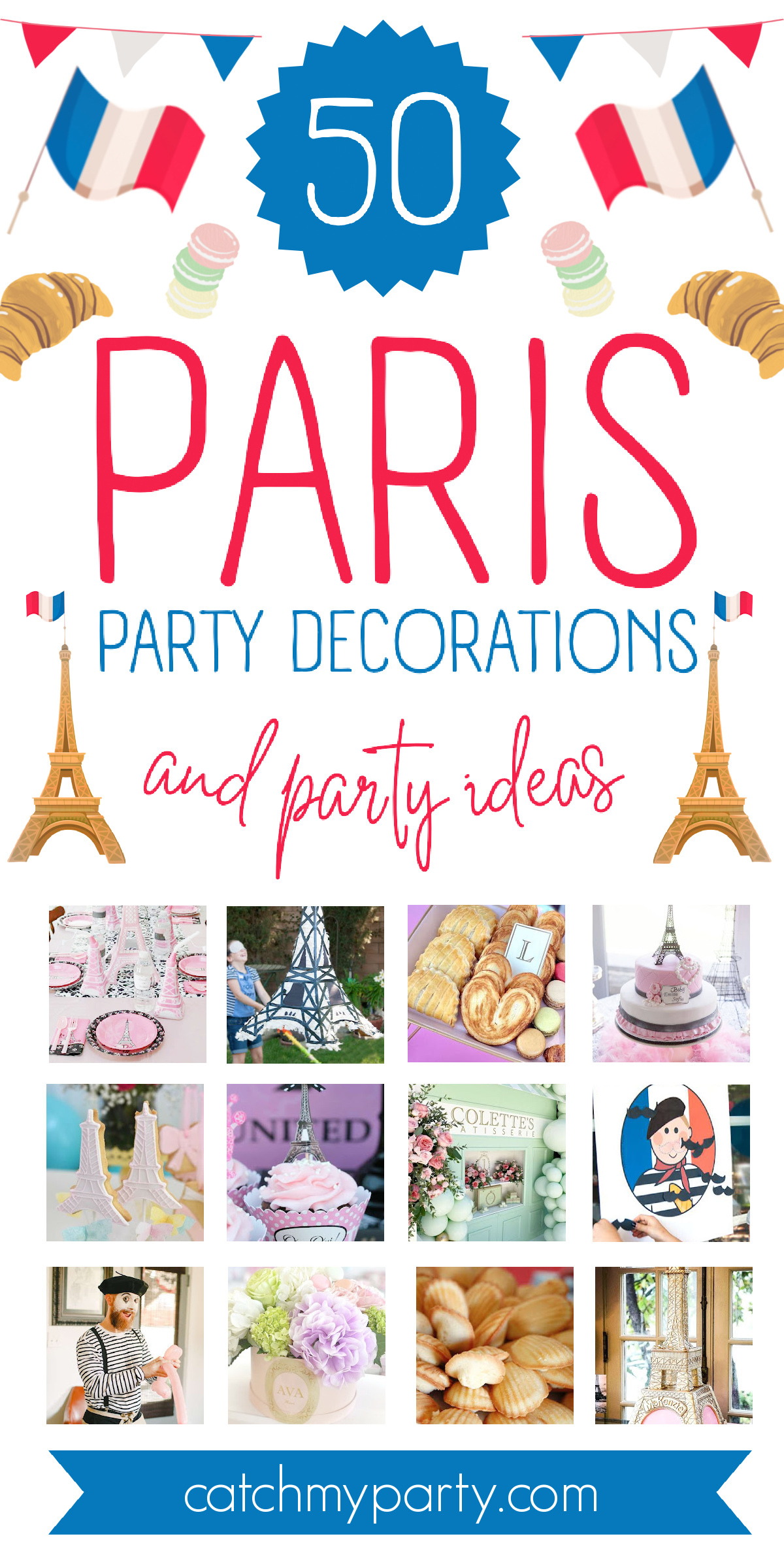 50 Stylish Paris Party Decorations and Ideas! | Catch My Party