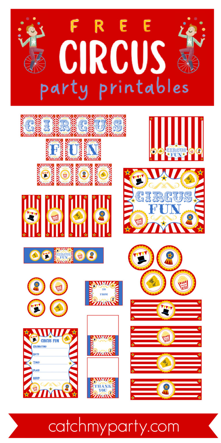 Download these Awesome Free Circus Carnival Printables Now! | Catch My ...