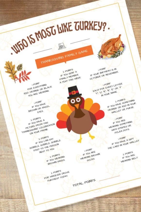 24 Fun Thanksgiving Party Activities for Kids and Adults! | Catch My Party