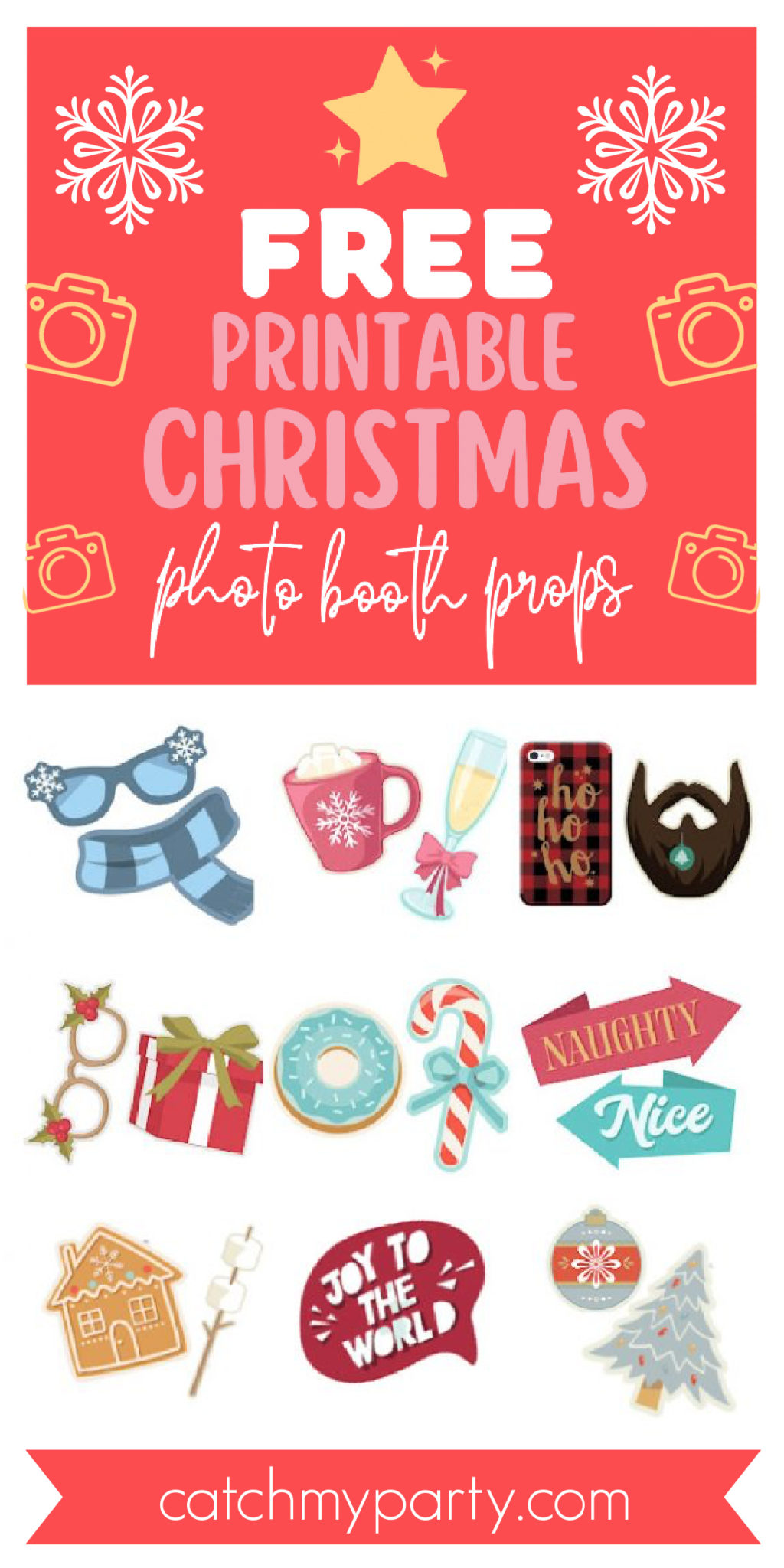Download All Our 65 Fun FREE Printable Christmas Photo Booth Props Now ...