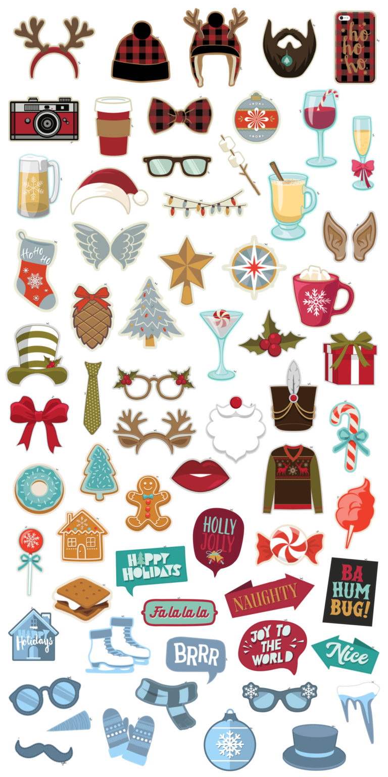 Download All Our 65 Fun FREE Printable Christmas Photo Booth Props Now ...