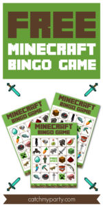 FREE Fantastic Printable Minecraft Bingo Game! | Catch My Party