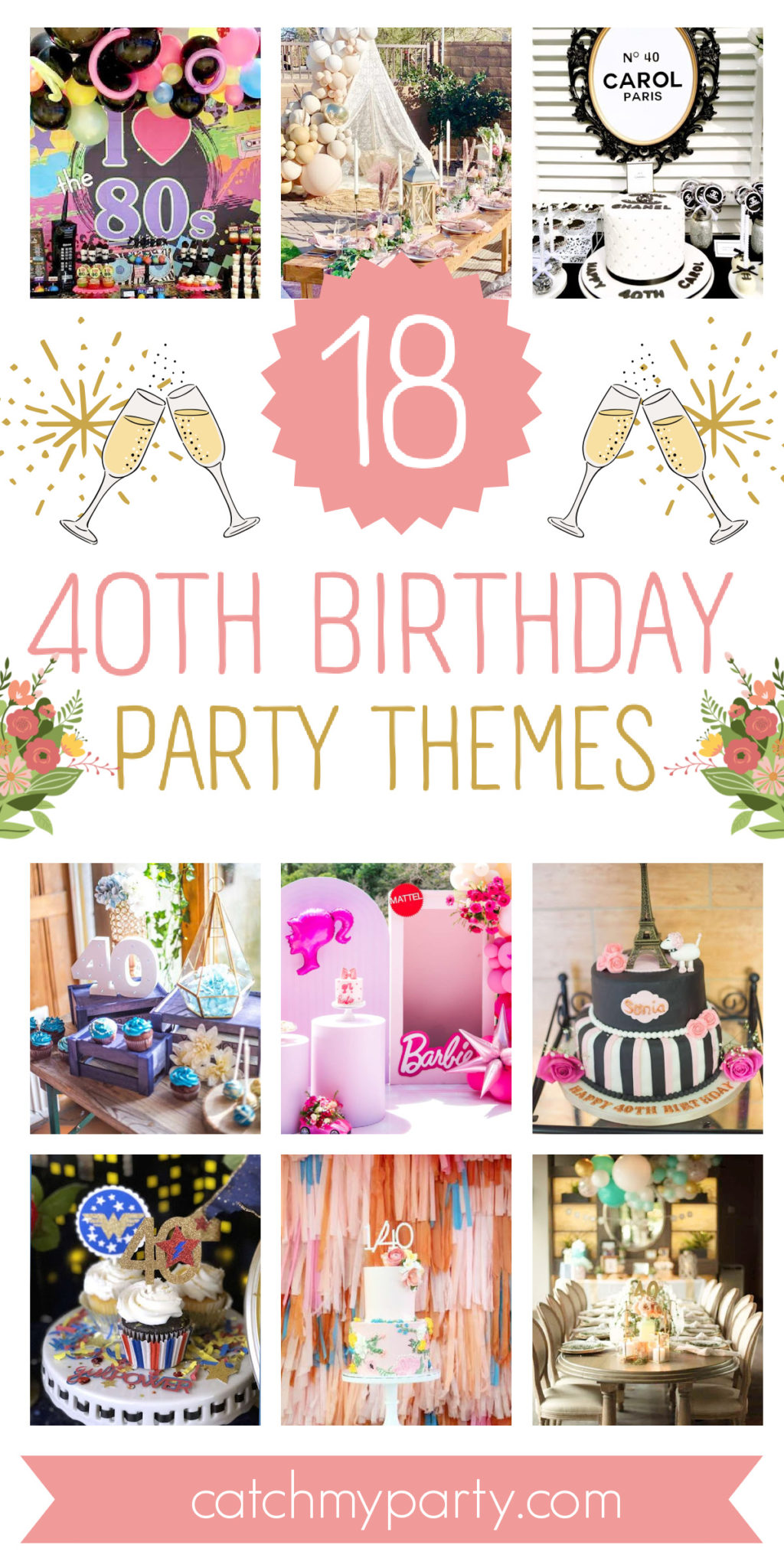 18 BEST 40th Birthday Themes for Women in 2025! | Catch My Party