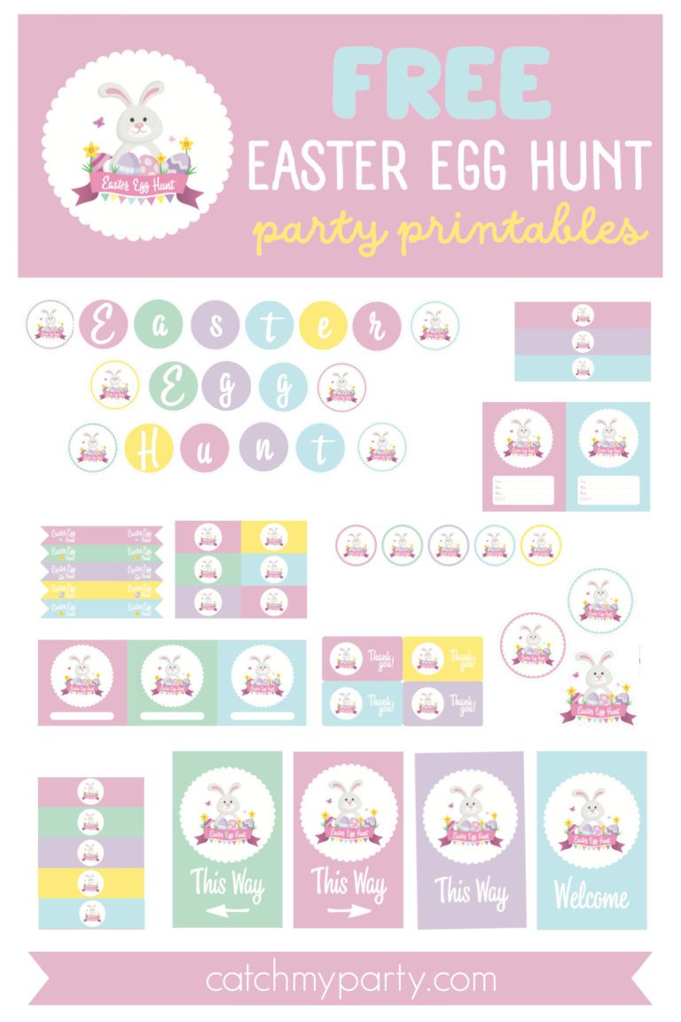 FREE Easter Egg Hunt Party Printables! | Catch My Party
