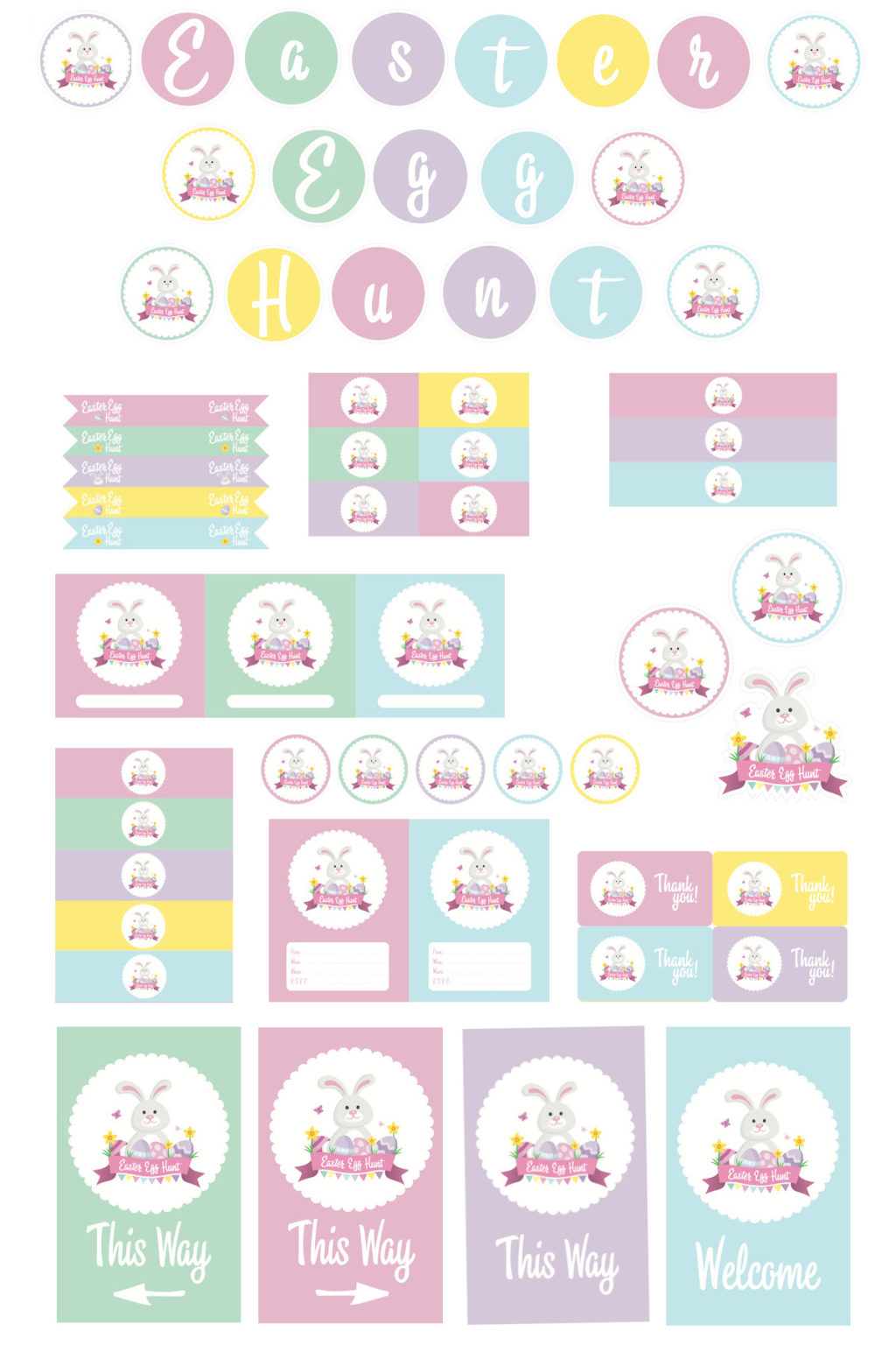 FREE Easter Egg Hunt Party Printables! | Catch My Party