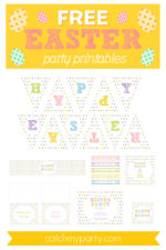 FREE Editable Easter Party Printables | Catch My Party