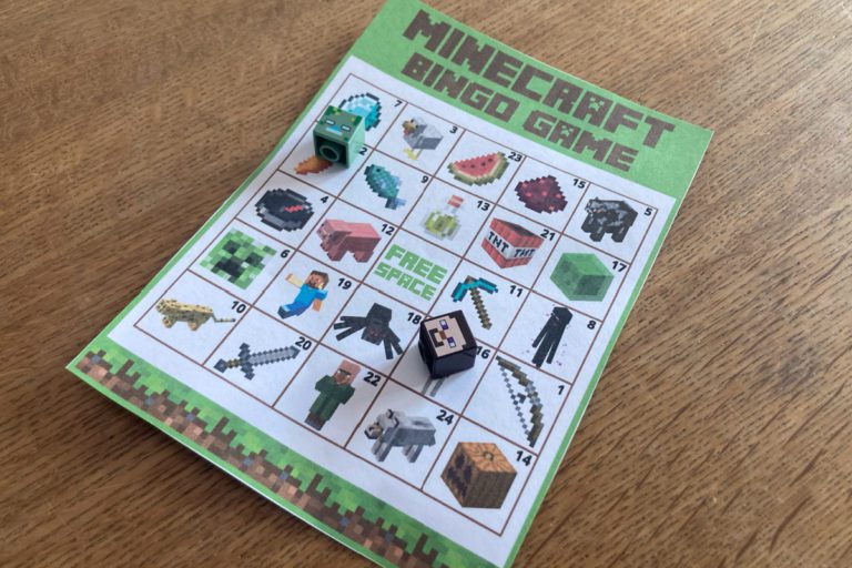 FREE Fantastic Printable Minecraft Bingo Game! | Catch My Party