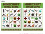 FREE Fantastic Printable Minecraft Bingo Game! | Catch My Party