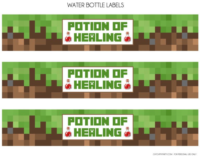 Download These Awesome FREE Minecraft Party Printables! | Catch My Party