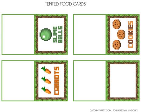 Download These Awesome FREE Minecraft Party Printables! | Catch My Party