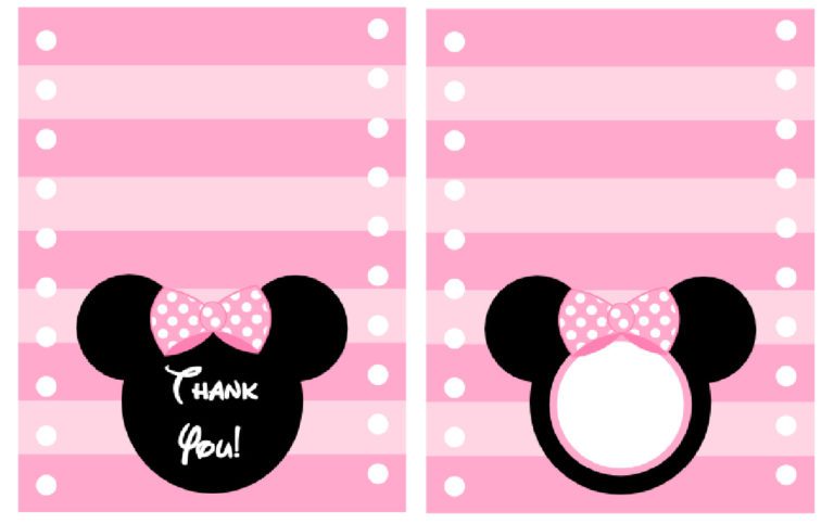 Download These Free Pink Minnie Mouse Party Printables! | Catch My Party