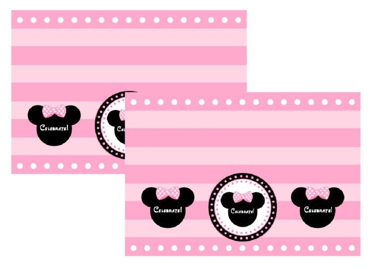 Download These Free Pink Minnie Mouse Party Printables! | Catch My Party